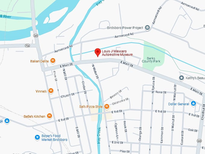 16. louis j mascaro automotive museum map