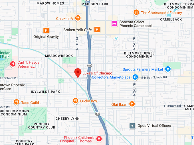 16. luke's of chicago map