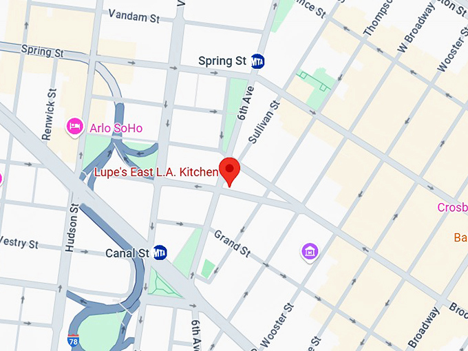 16. lupe's east l.a. kitchen map