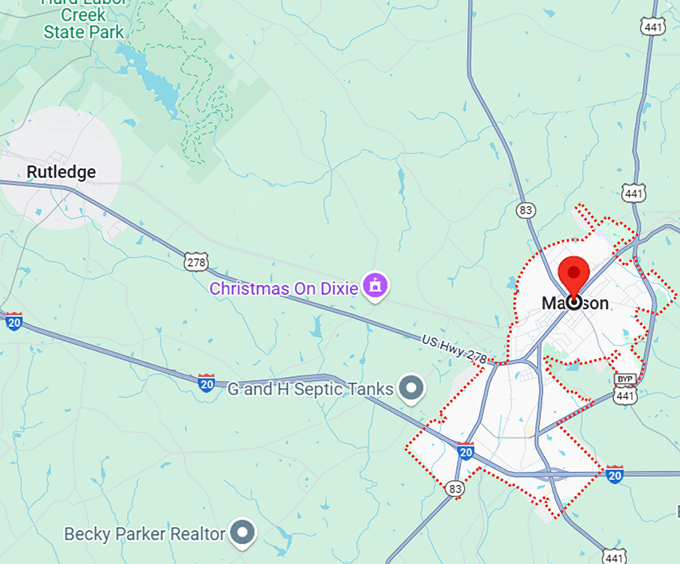 16. madison georgia map
