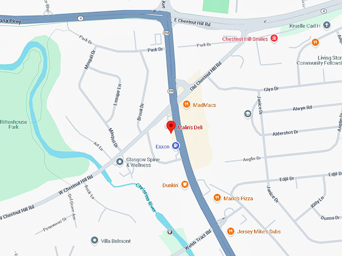 16. malin's deli map