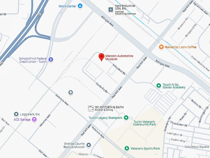 16. marconi automotive museum map