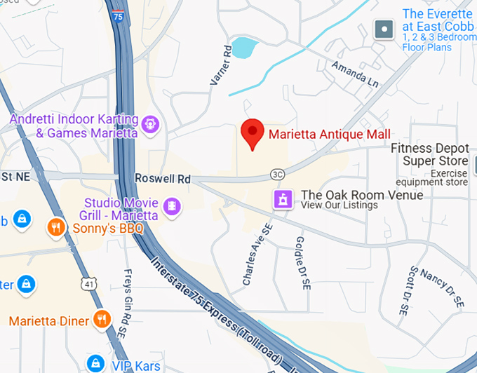 16. marietta antique mall map