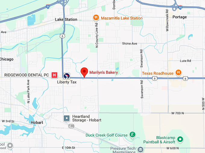 16. marilyn's bakery map