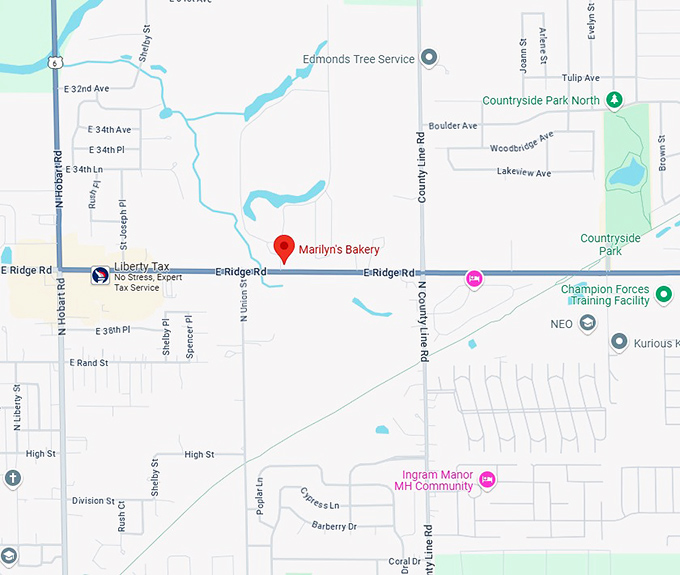 16. marilyn's bakery map