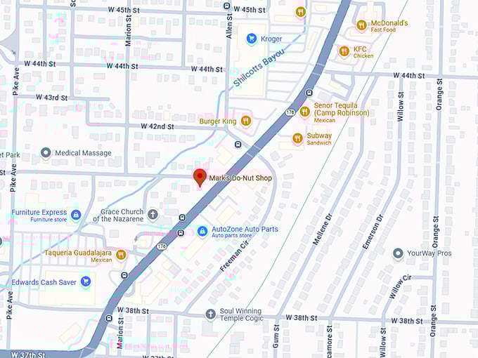 16. mark's do nut shop map