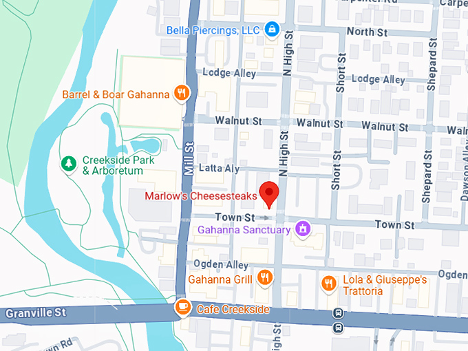 16. marlow's cheesesteaks map