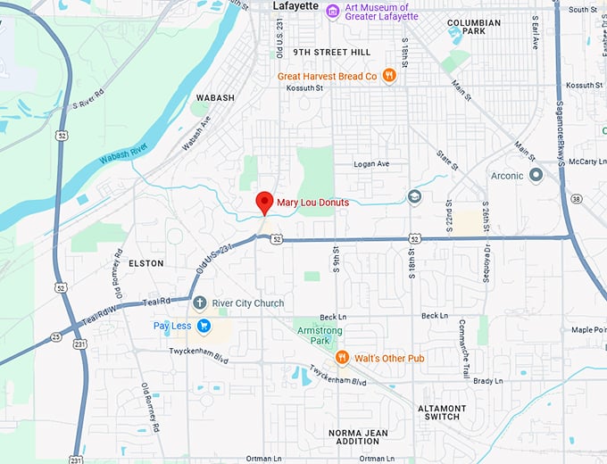 16. mary lou donuts map