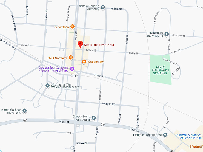 16. matt's smalltown pizza map