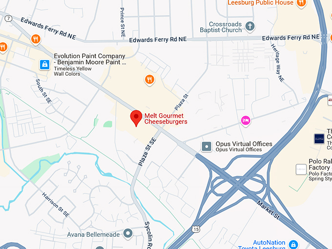16. melt gourmet cheeseburgers map
