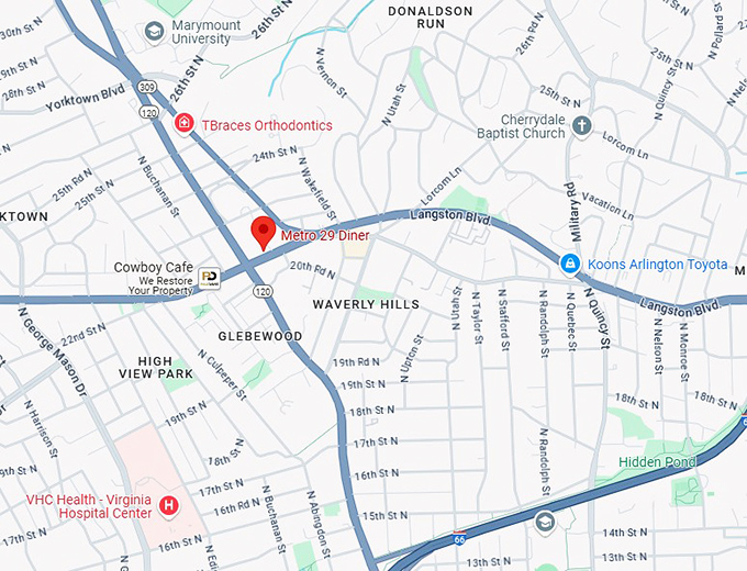 16. metro 29 diner map