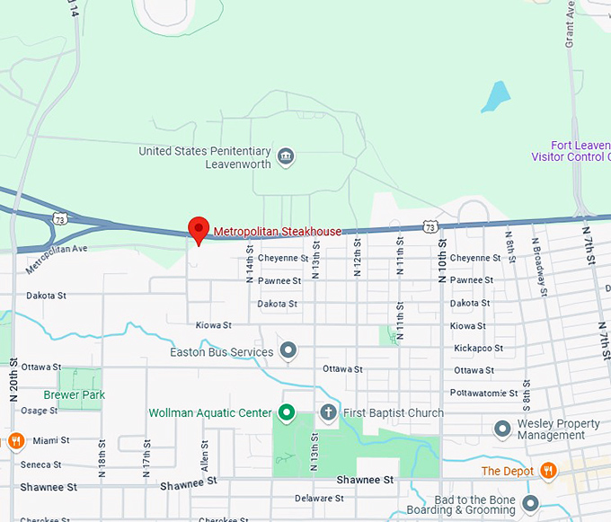 16. metropolitan steakhouse map