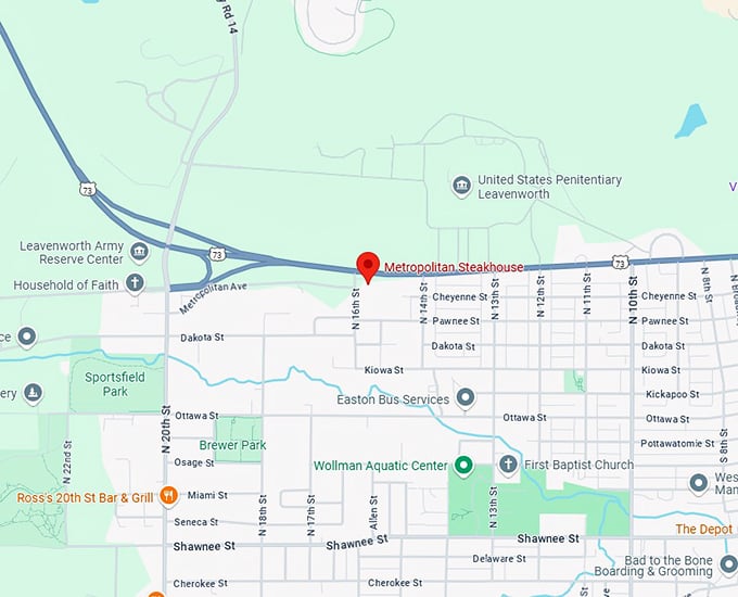 16. metropolitan steakhouse map