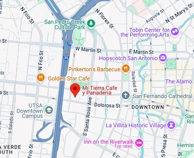 16. mi tierra cafe y panaderia map