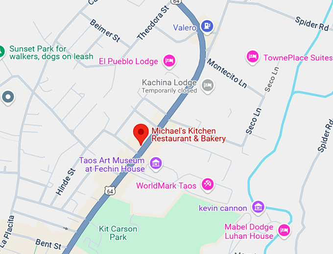 16. michael's kitchen restaurant & bakery map