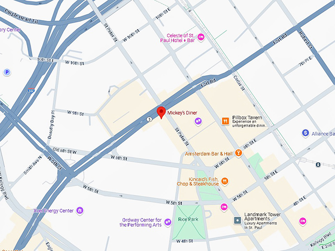 16. mickey's dining car map