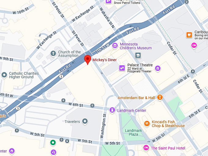 16. mickey's dining car map