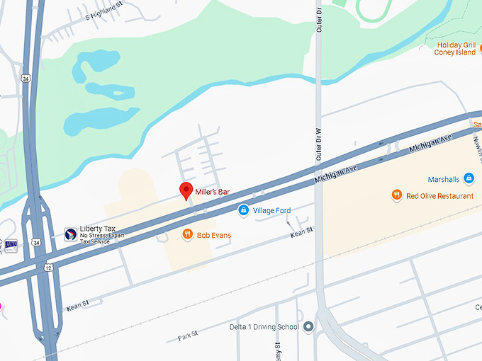 16. miller's bar map