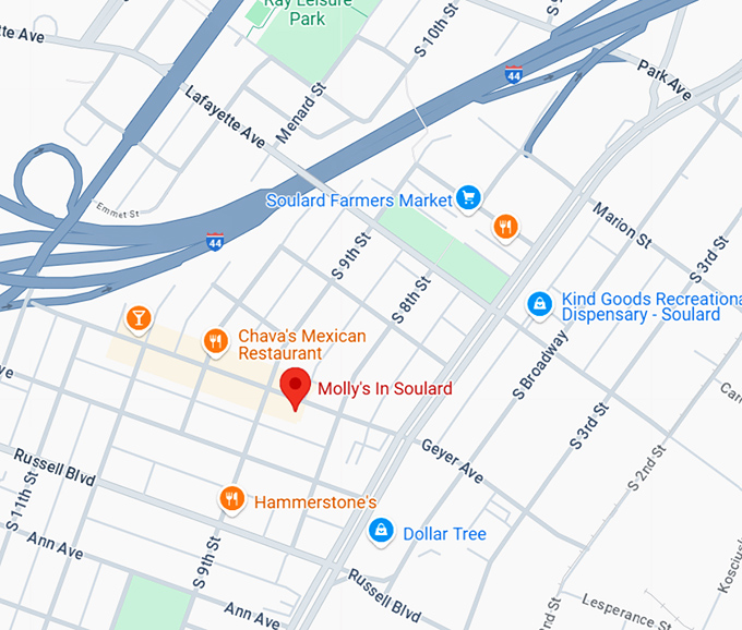 16. molly's in soulard map