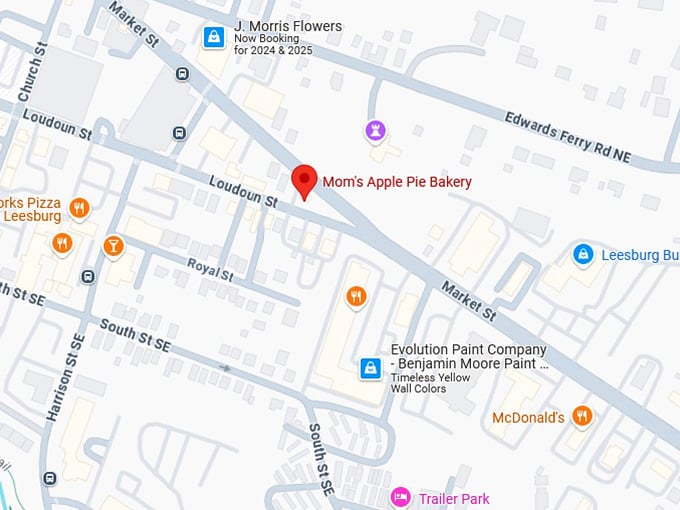 16. mom's apple pie bakery map