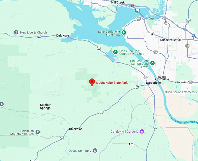 16. mount nebo state park map
