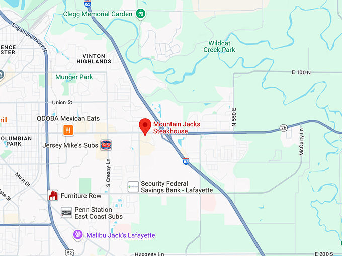 16. mountain jacks steakhouse map