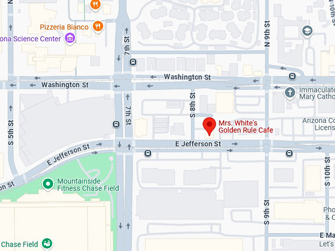 16. mrs. white's golden rule cafe map