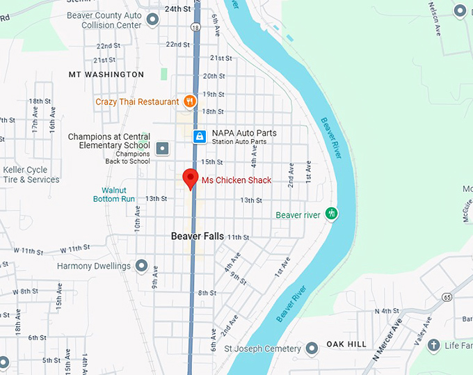 16. ms chicken shack map