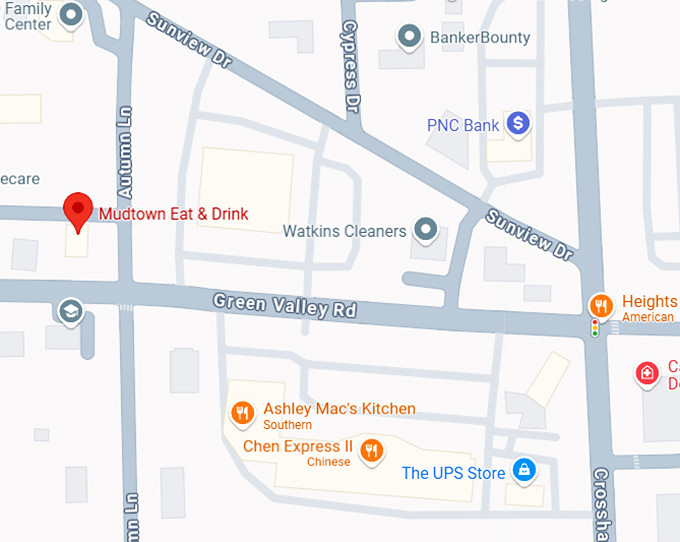 16. mudtown eat & drink map