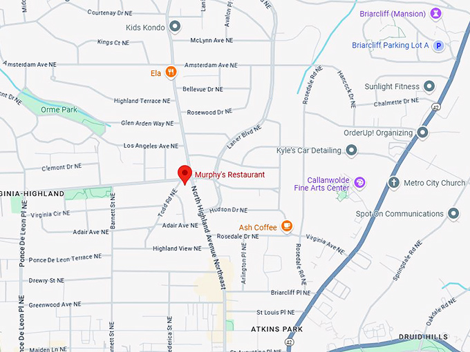 16. murphy's restaurant map