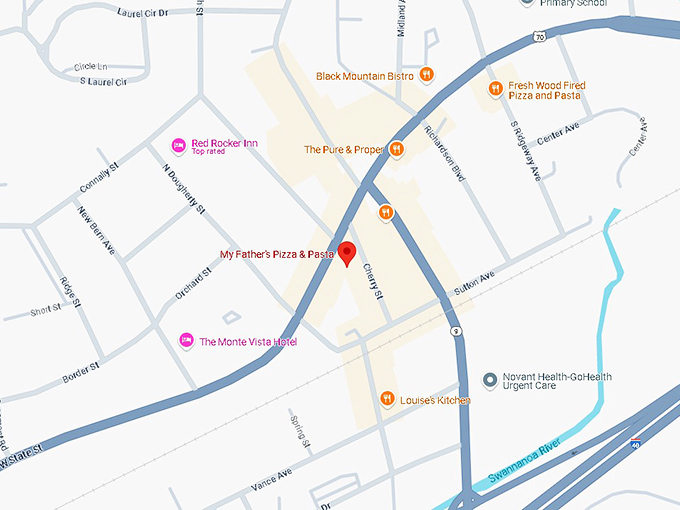 16. my father's pizza & pasta map