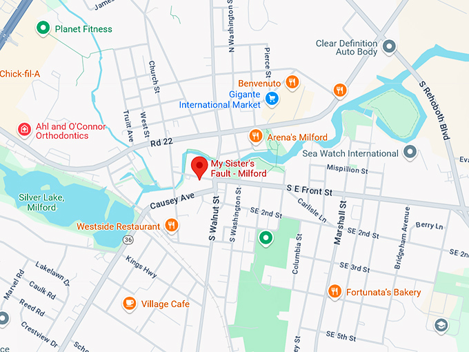 16. my sister&rsquo;s fault milford map