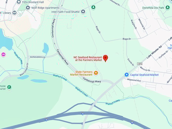16. n.c. seafood restaurant at the farmers market map