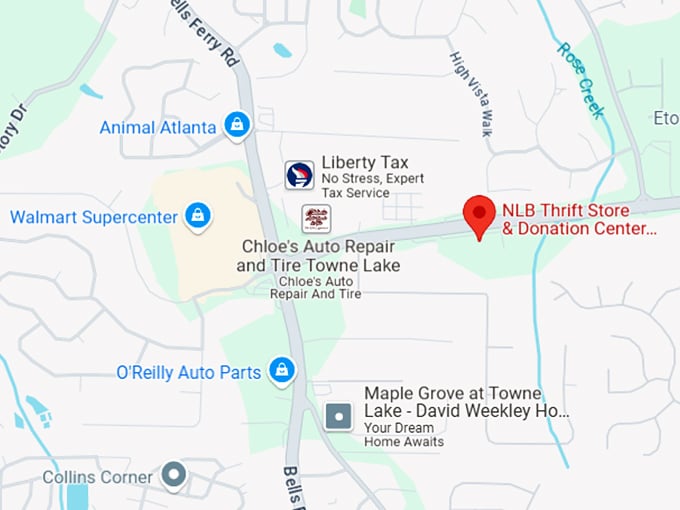 16. nlb thrift store & donation center woodstock map