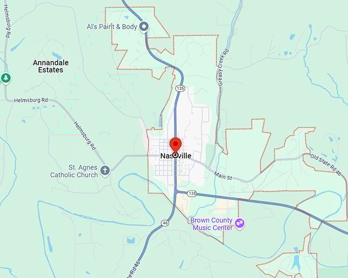 16. nashville indiana map