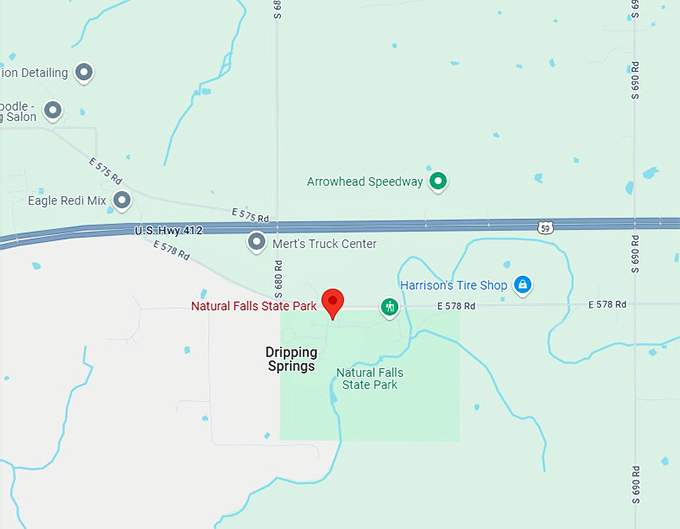 16. natural falls state park map