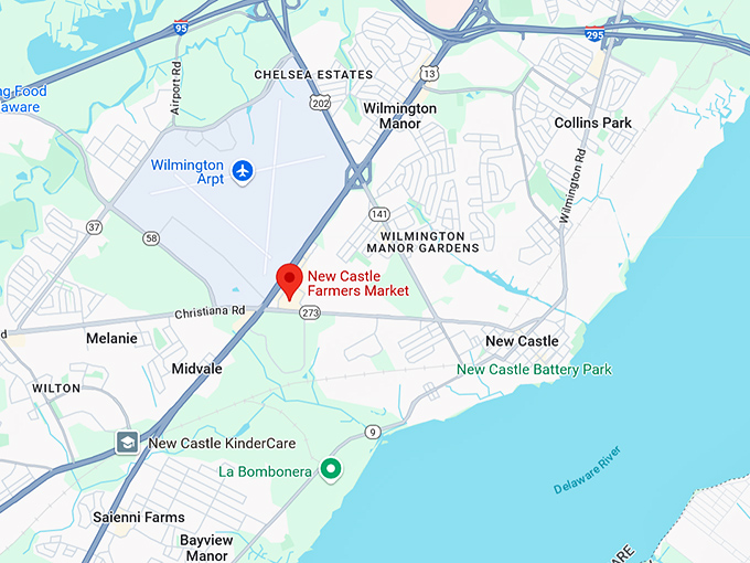 16. new castle farmers market map