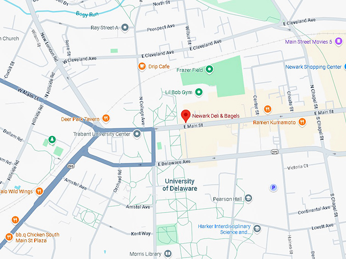 16. newark deli & bagels map