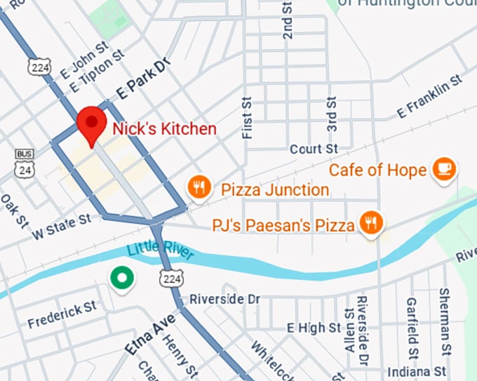 16. nick's kitchen map