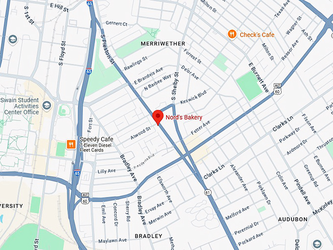 16. nord's bakery map