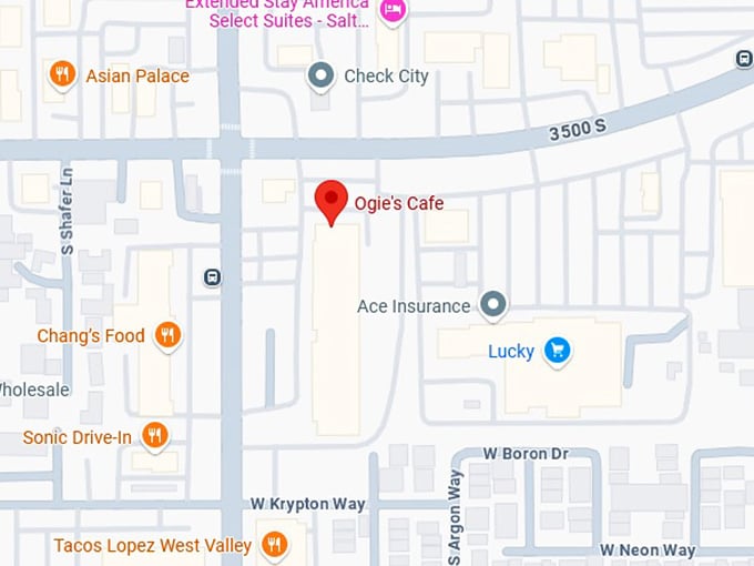 16. ogie's cafe map