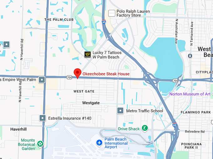16. okeechobee steakhouse map