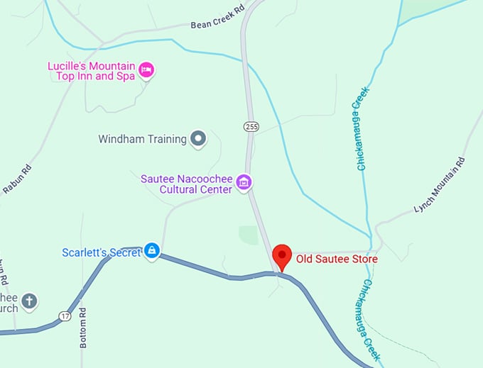 16. old sautee store map