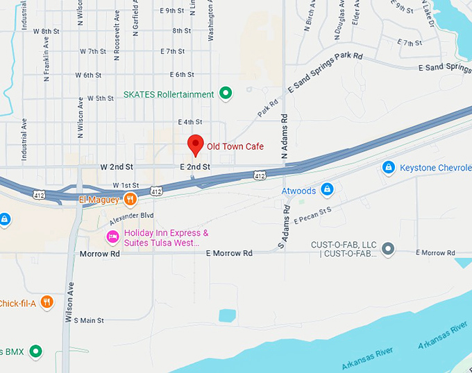 16. old town cafe map