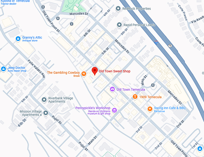 16. old town sweet shop map