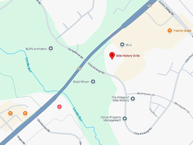 16. olde hickory grille map