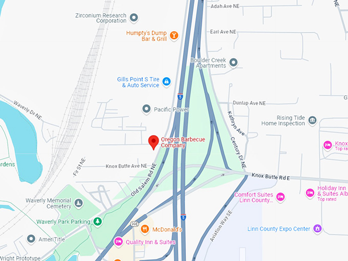 16. oregon barbecue company map