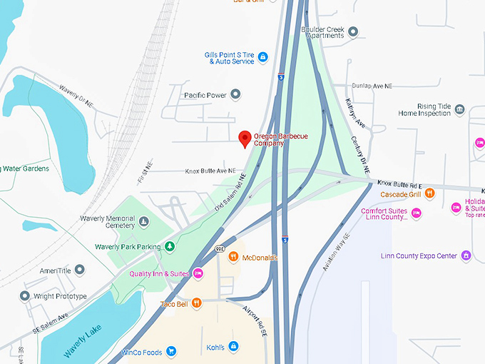 16. oregon barbecue company map