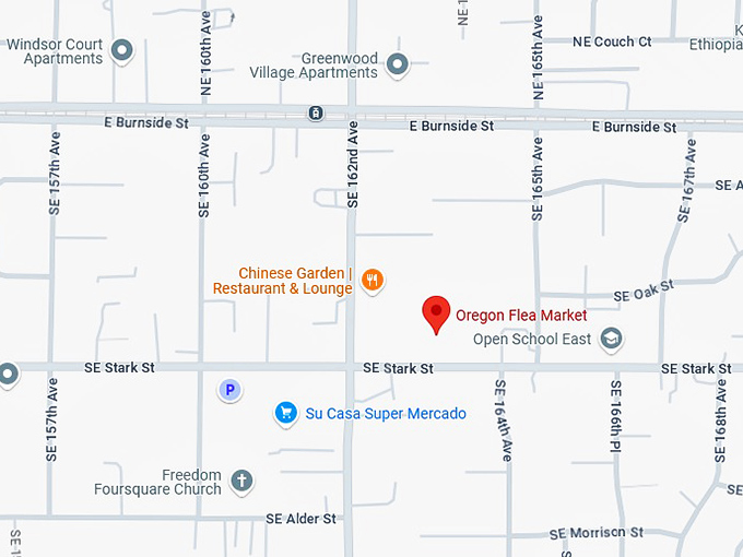 16. oregon flea market map