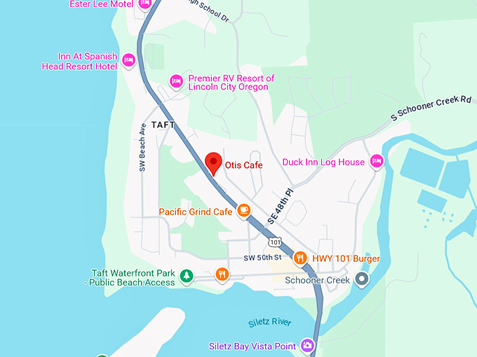 16. otis cafe map